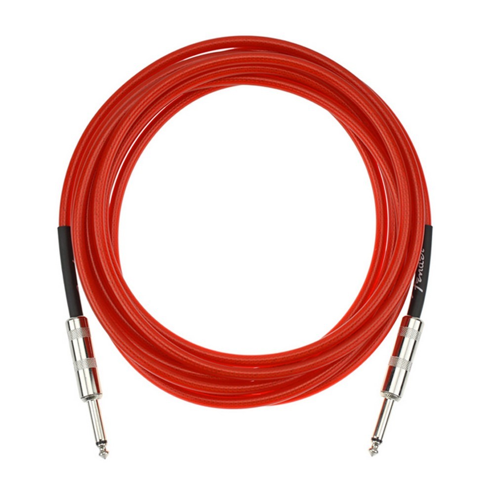 Fender 15ft Candy Apple Red Instrument Cable - JB Music