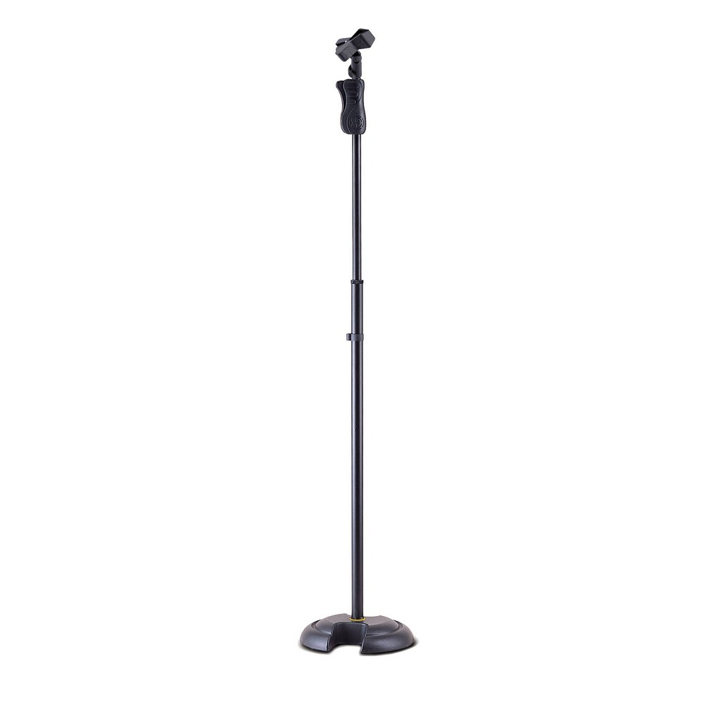 Hercules MS201B Low Profile H Base Microphone Stand with EZ Mic Clip ...