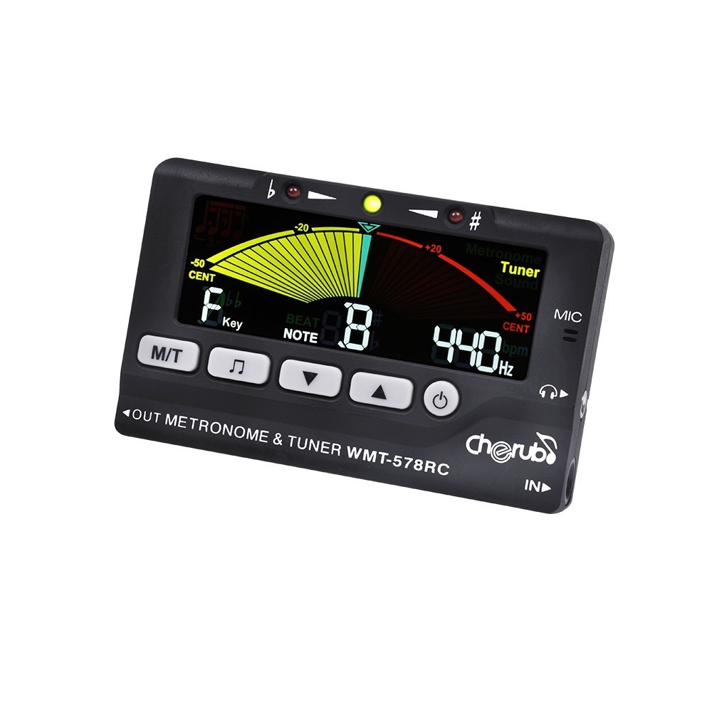 Cherub WMT-578RC 3 in 1 Metronome-Tuner Saxophone Flute Tube Tuner ...