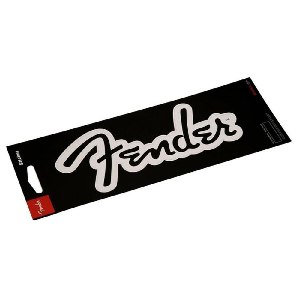 Fender Logo Sticker - Matte White (9100255000) - JB Music