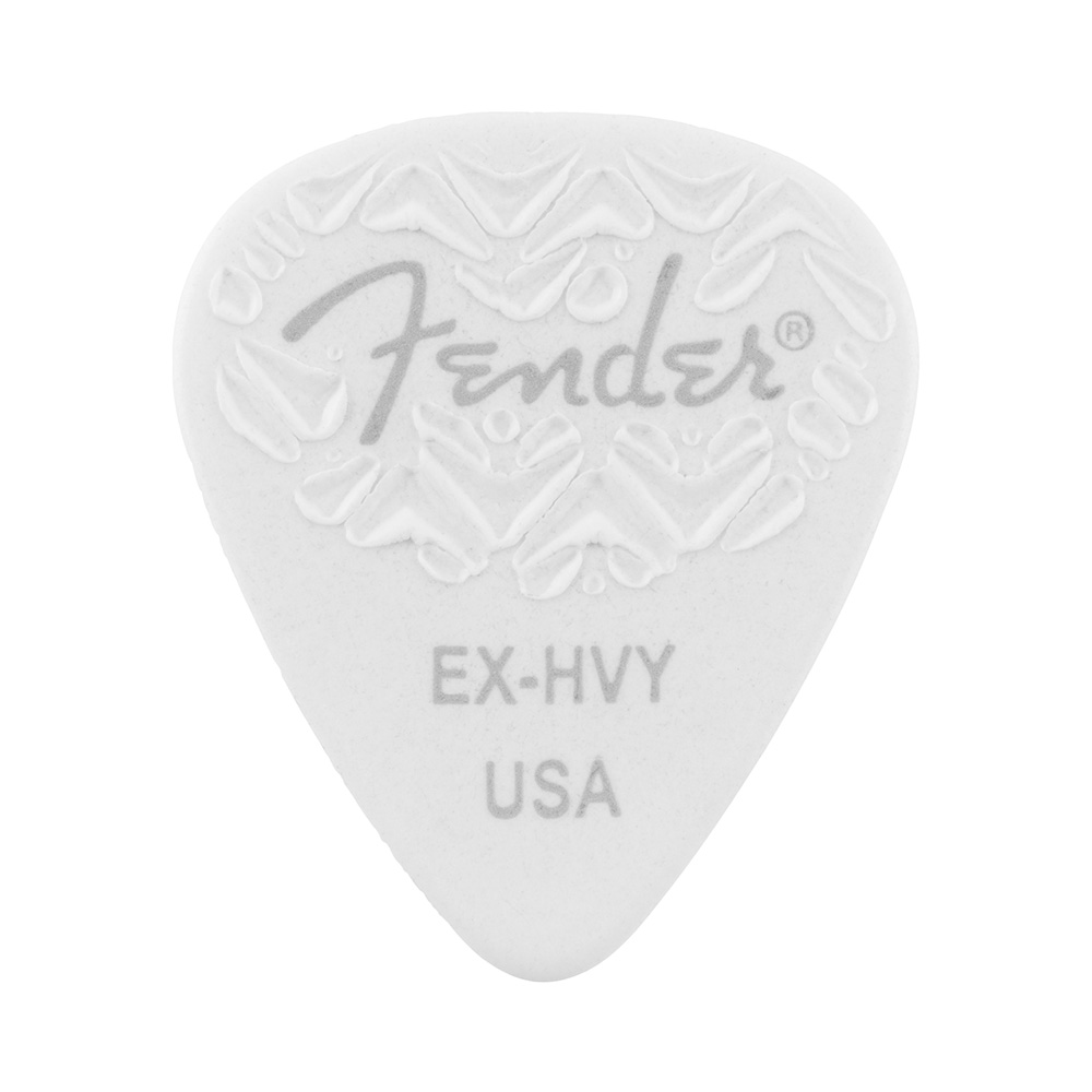 Fender 351 Wavelength Shape Extra Heavy Guitar Pick - White (1983351780 ...