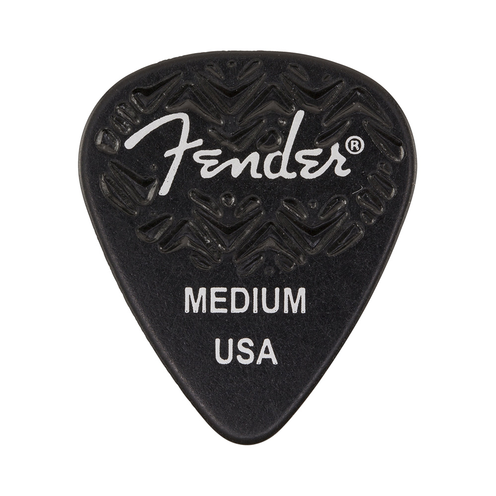 Fender 351 Wavelength Shape Medium Guitar Pick - Black (1983351306 ...