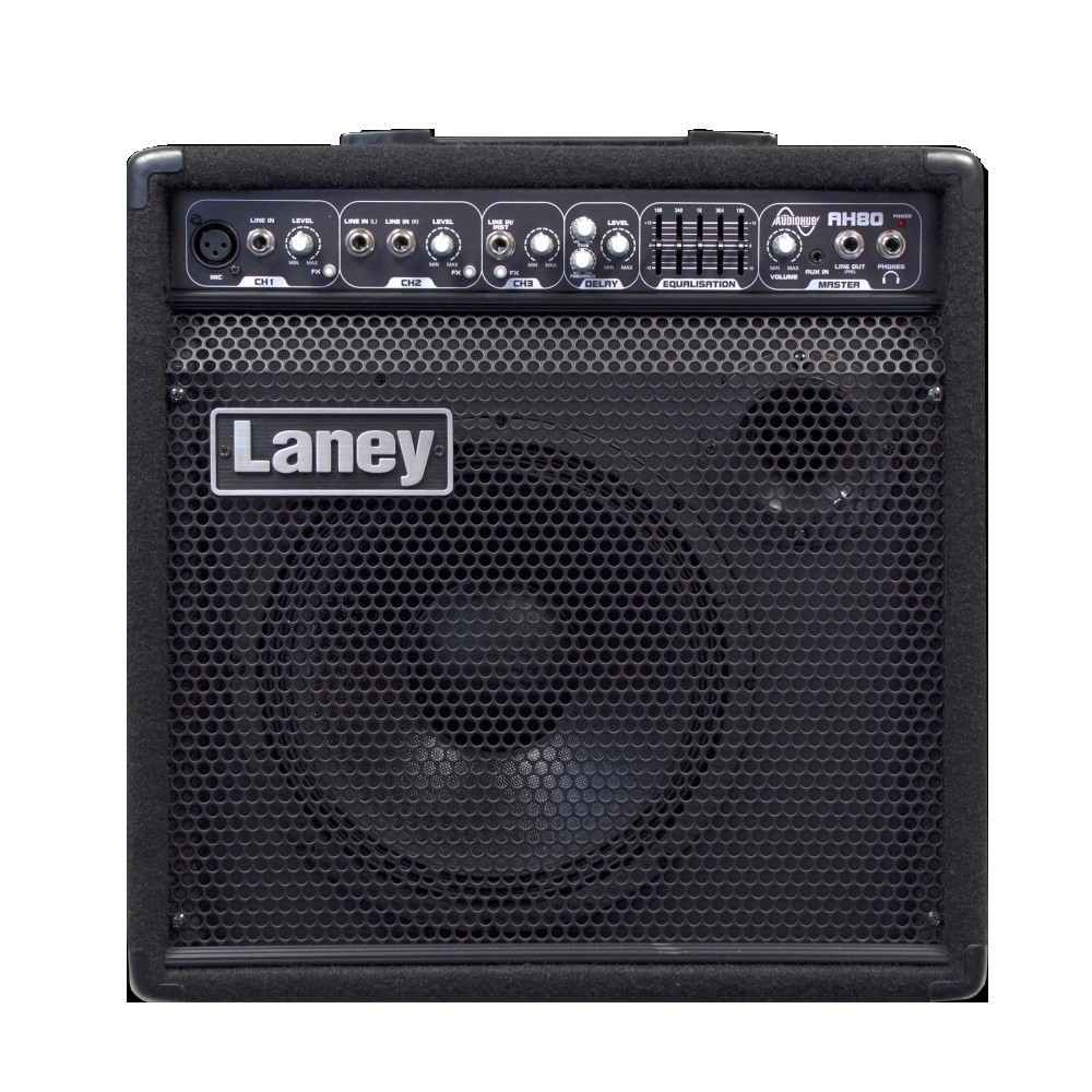 Laney AH80 Audiohub Multi-Instrument 80 Watts 3-Channel Combo Amplifier ...