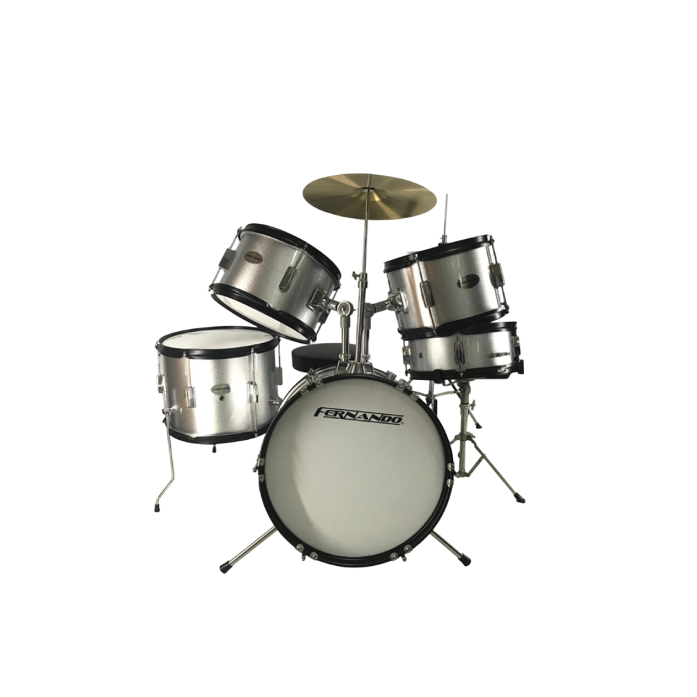 Fernando JBJ1045 Junior Drum Set (Silver) - JB Music