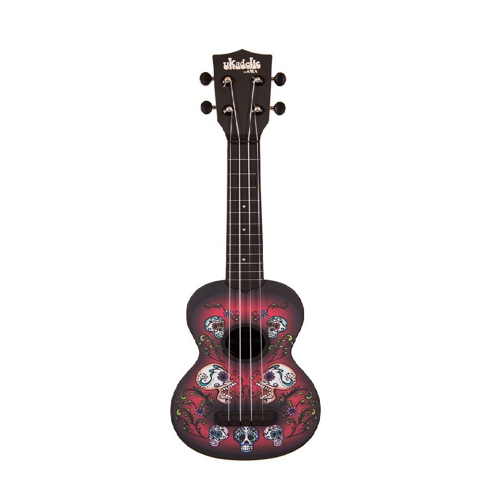 Kala Soprano Ukulele Sugar Skulls Ukadelic KA-SU-SKULLS - JB Music