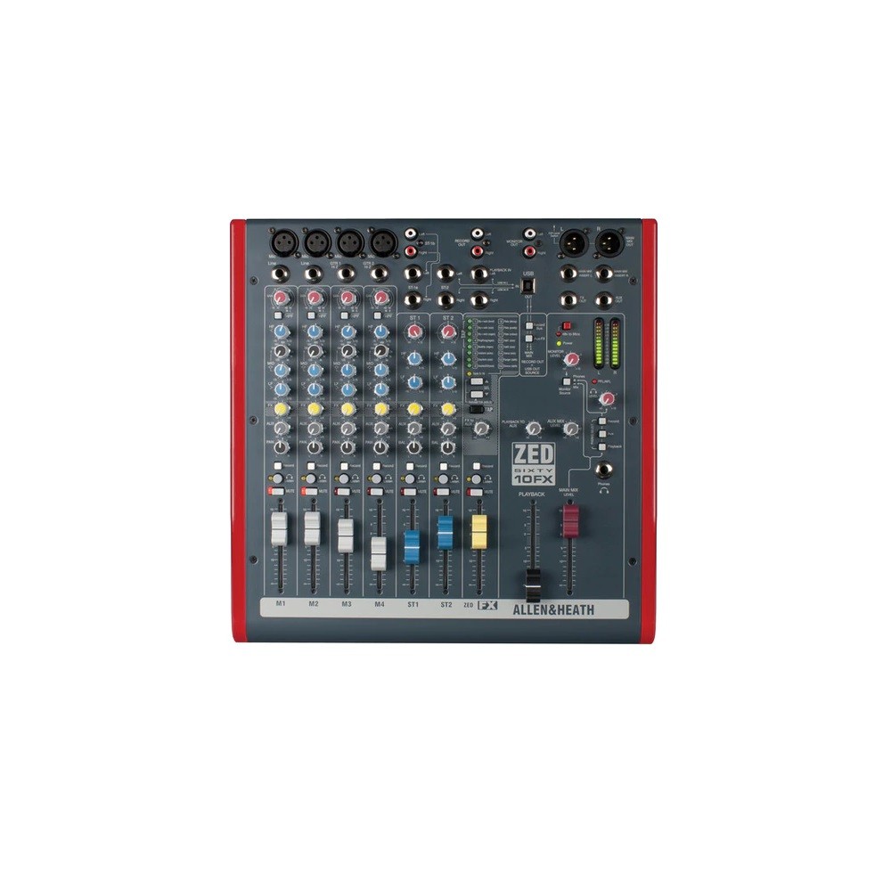 Allen & Heath ZED-10 Multipurpose Mixer for Live Sound and Recording ...