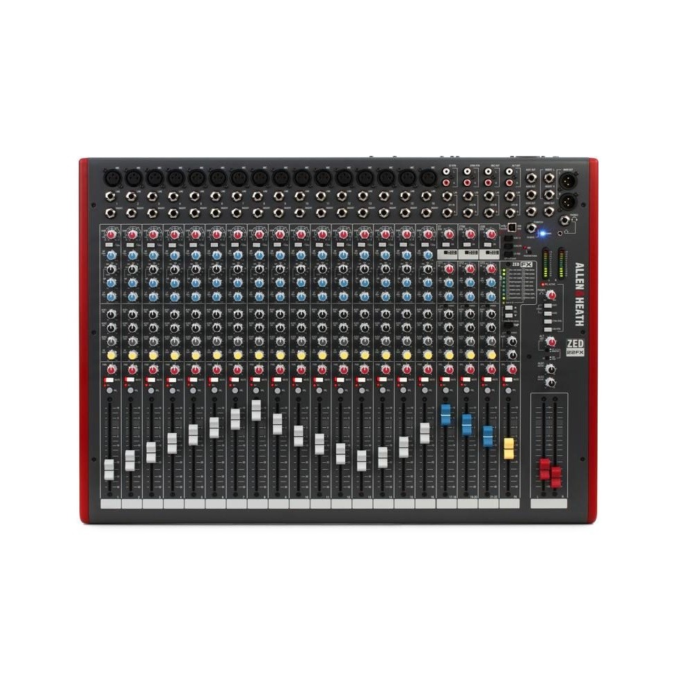 Allen & Heath ZED 22FX 22-Channel Analog Mixer with FX/USB - JB Music