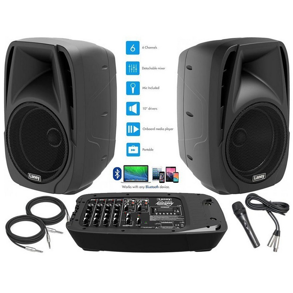 Laney AH210 Audiohub Venue 200 Watts 6-Channel Compact PA System - JB Music