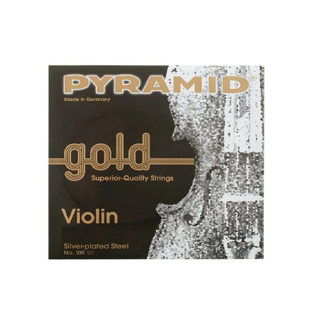 Pyramid 108 100 Gold Ball End Violin Strings - JB Music