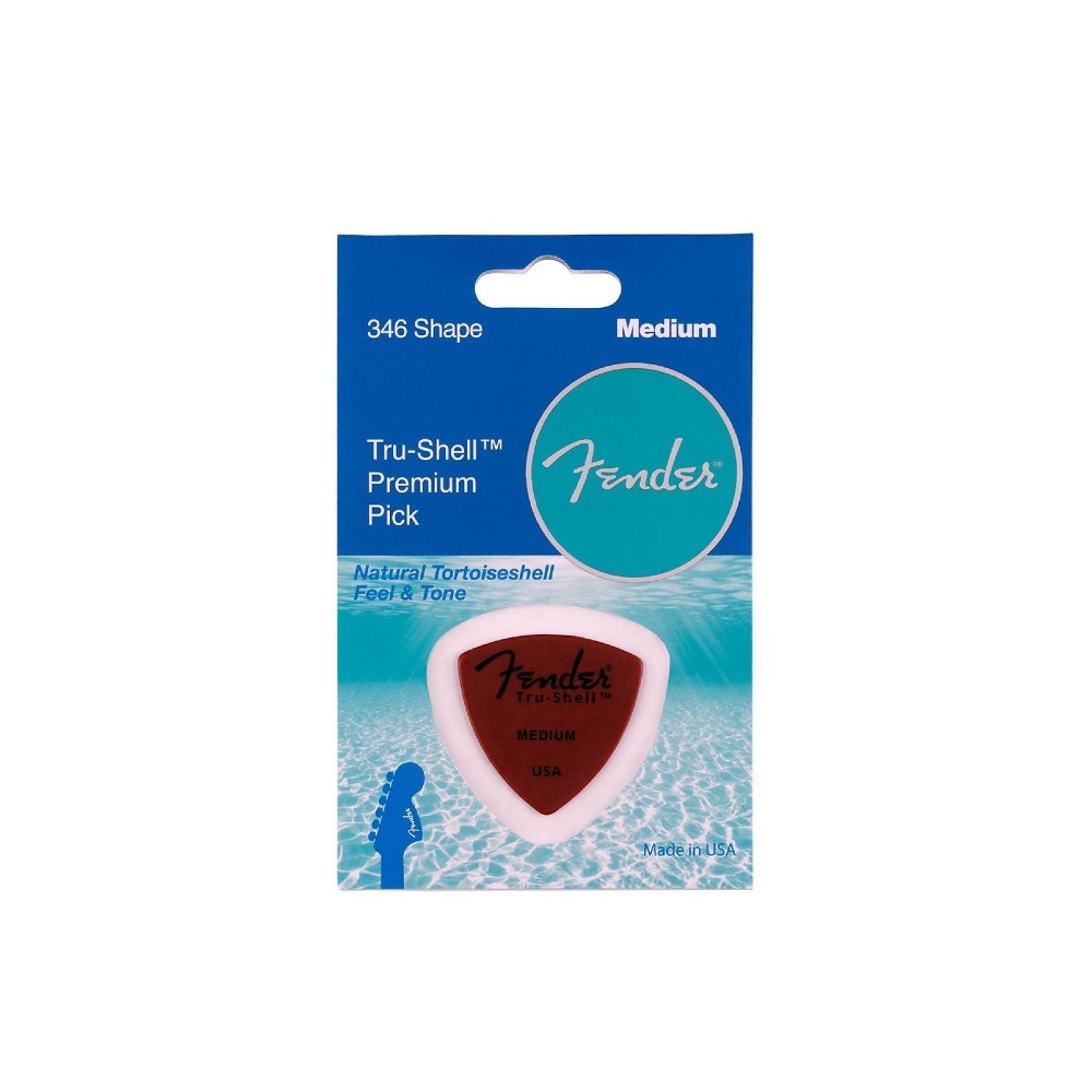 Fender 346 Shape Tru-Shell Guitar Pick - Medium (980346321) - JB Music