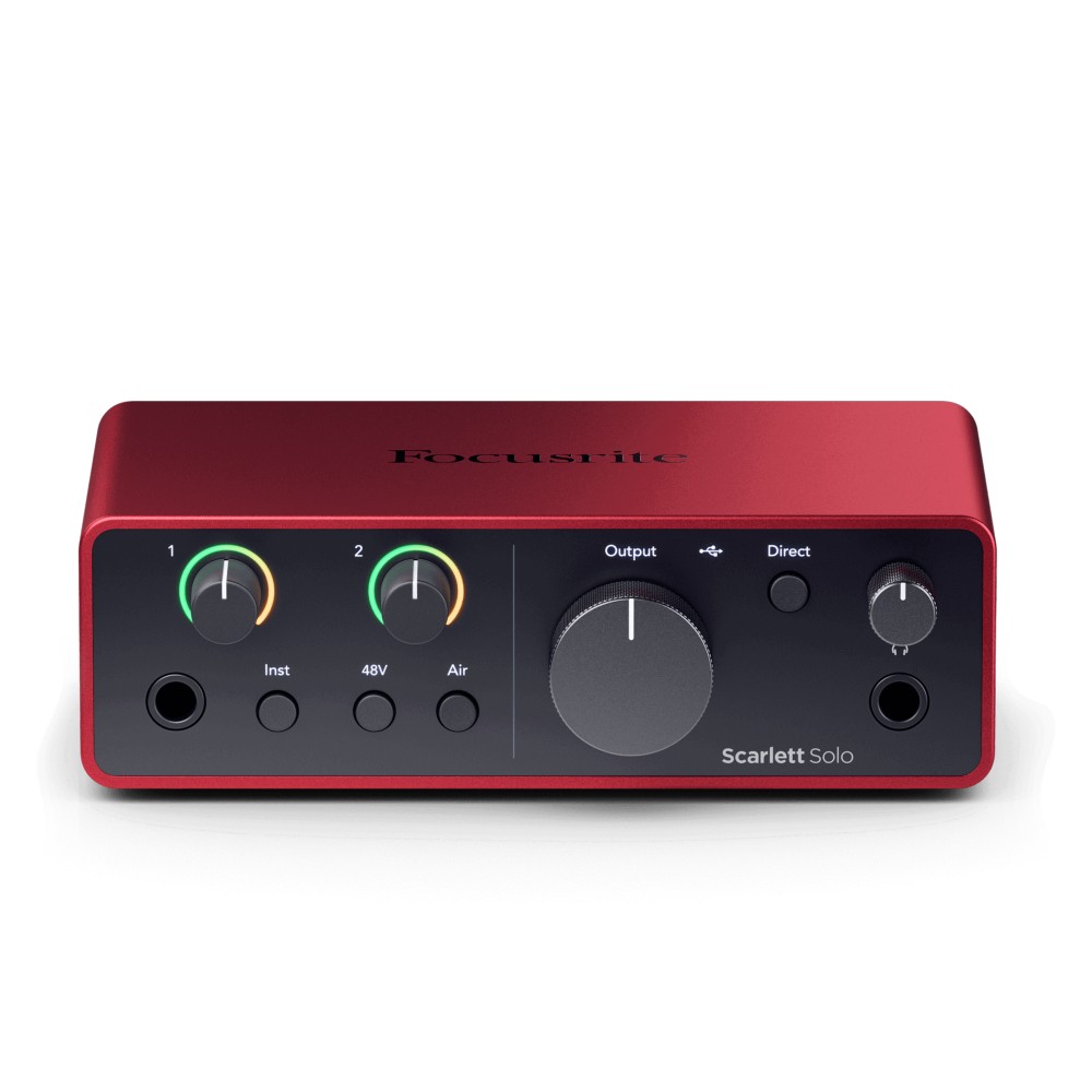 Focusrite Scarlett Solo 4th Gen USB 1 Mic In Audio Interface - JB Music