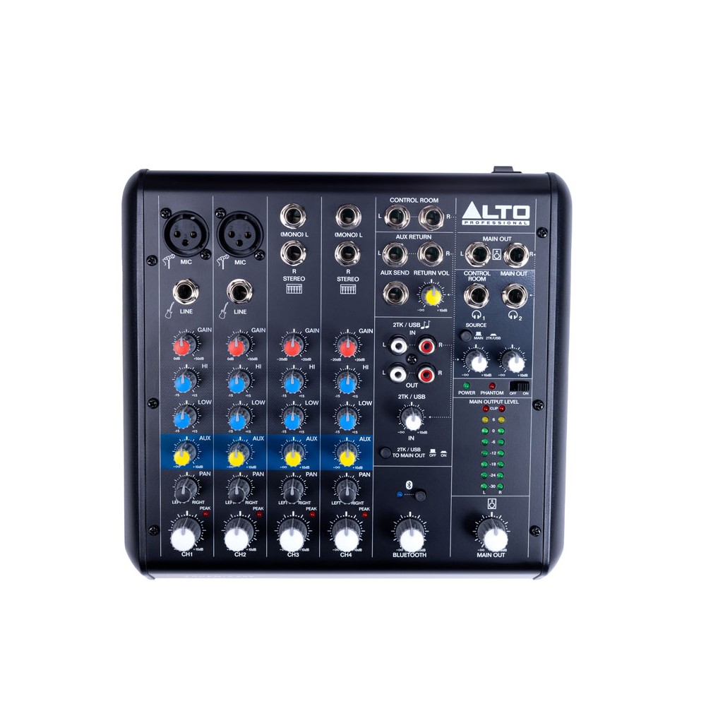 Alto TrueMix 600 6-Channel Analog Mixer with USB - JB Music