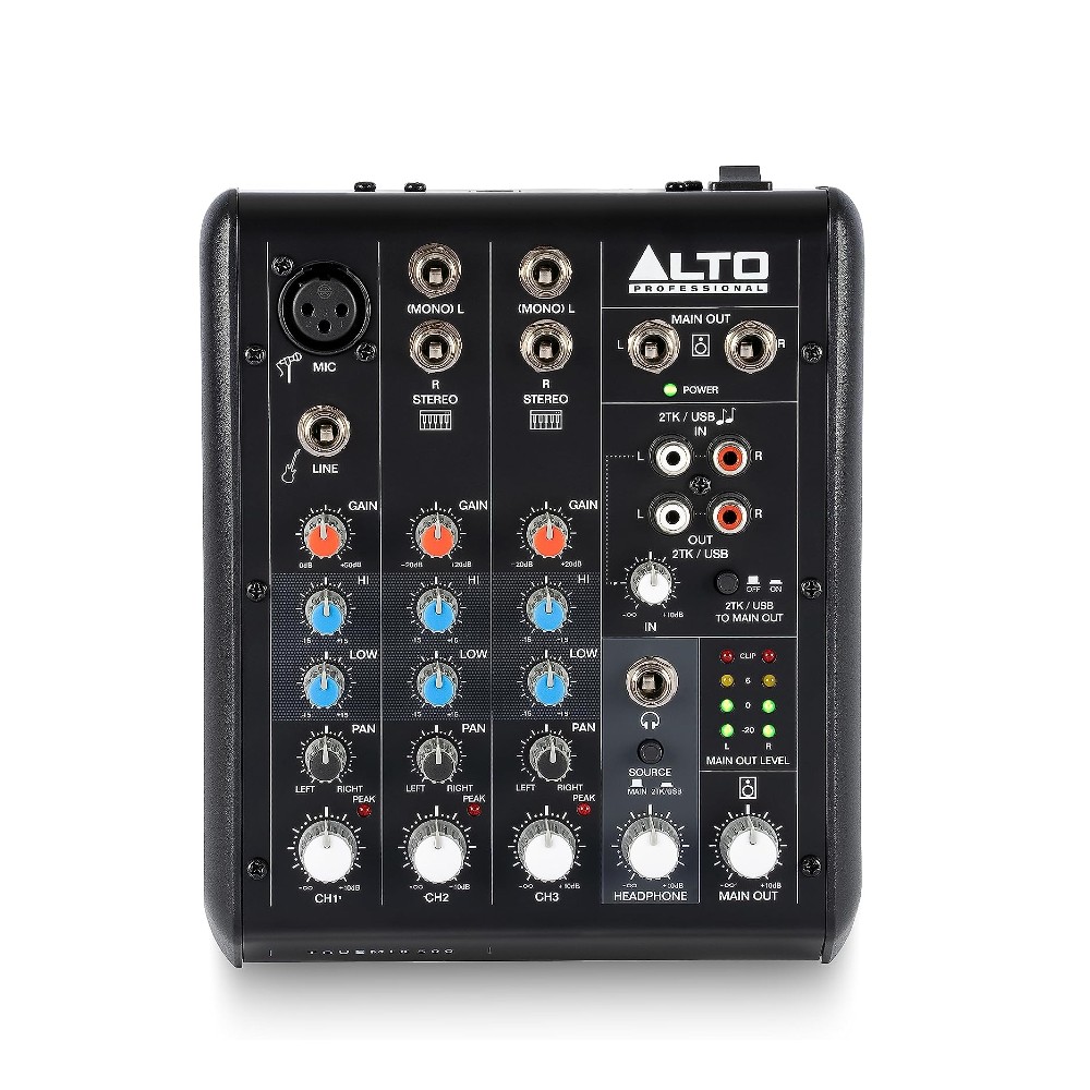Alto TrueMix 500 5-channel Analog Mixer with USB - JB Music