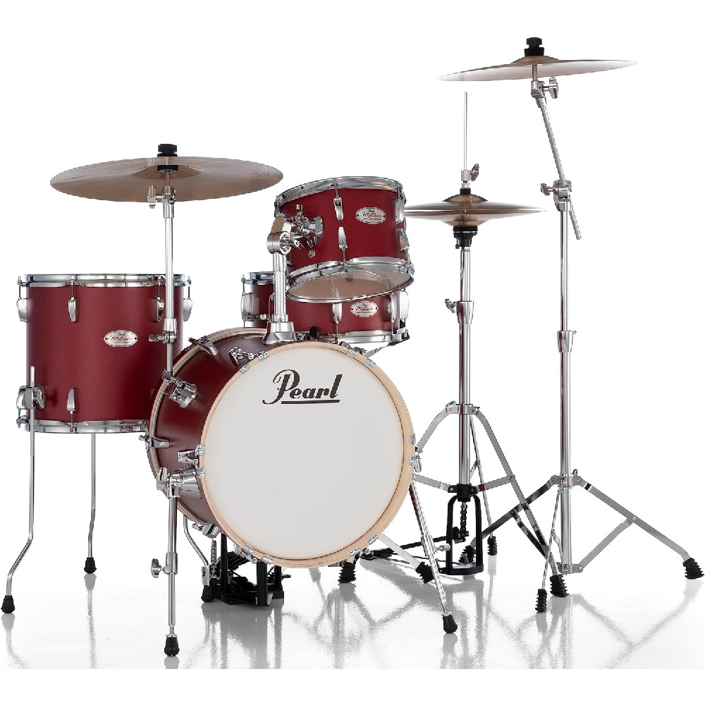 Pearl MT564/C Midtown 4pc Compact Drum Set - #747 Matte Red (Cymbals ...
