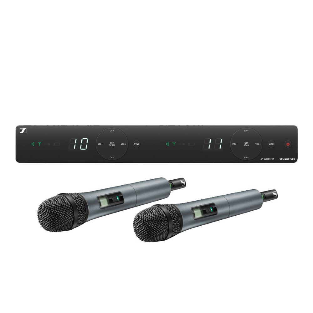 Sennheiser XSW 1-835 Dual-B Handheld Dual Microphones Vocal Set - JB Music