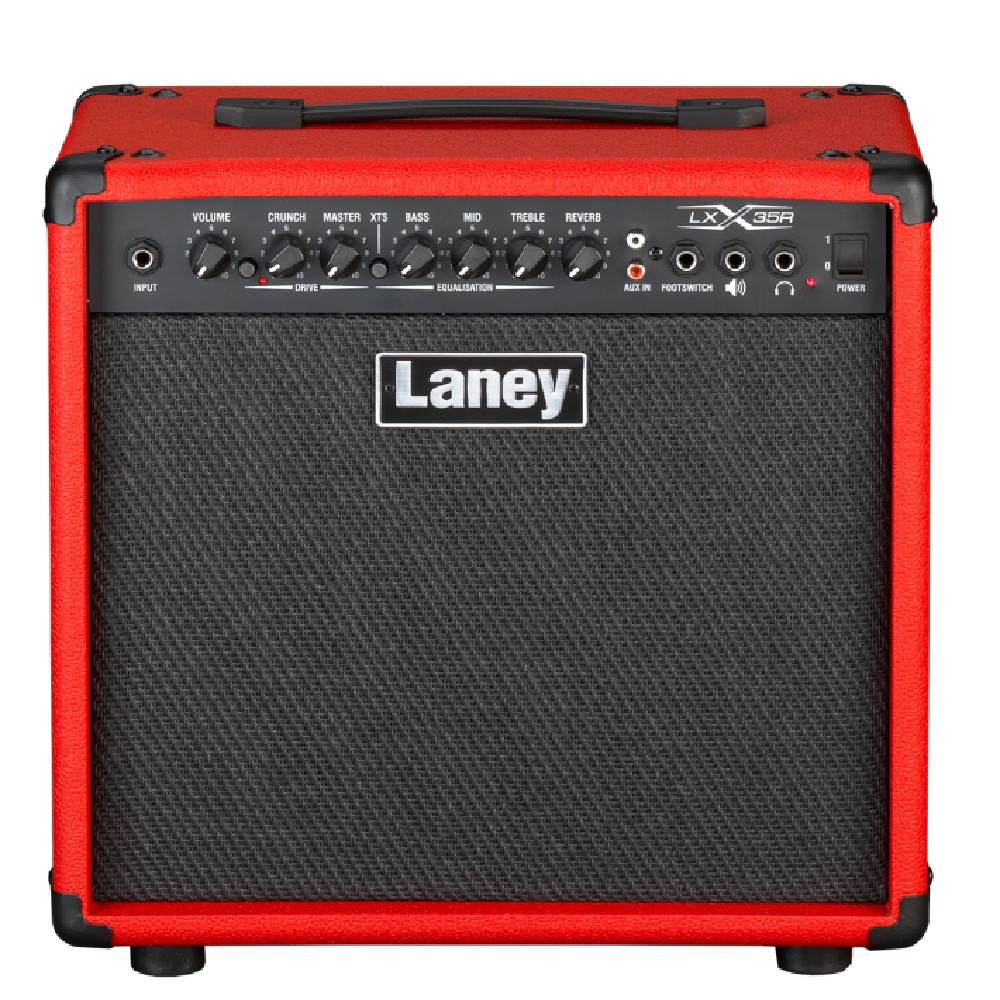 Laney LX35R-Red 35 Watt Guitar Combo Amplifier (Red) - JB Music